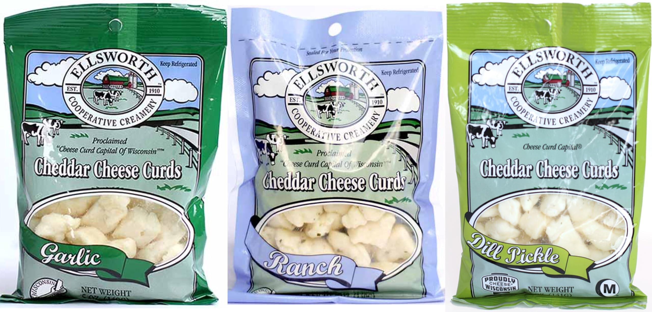 Amazon.com: Wisconsin Cheese Curds, Deli Direct, Ellsworth Cheese Curd ...