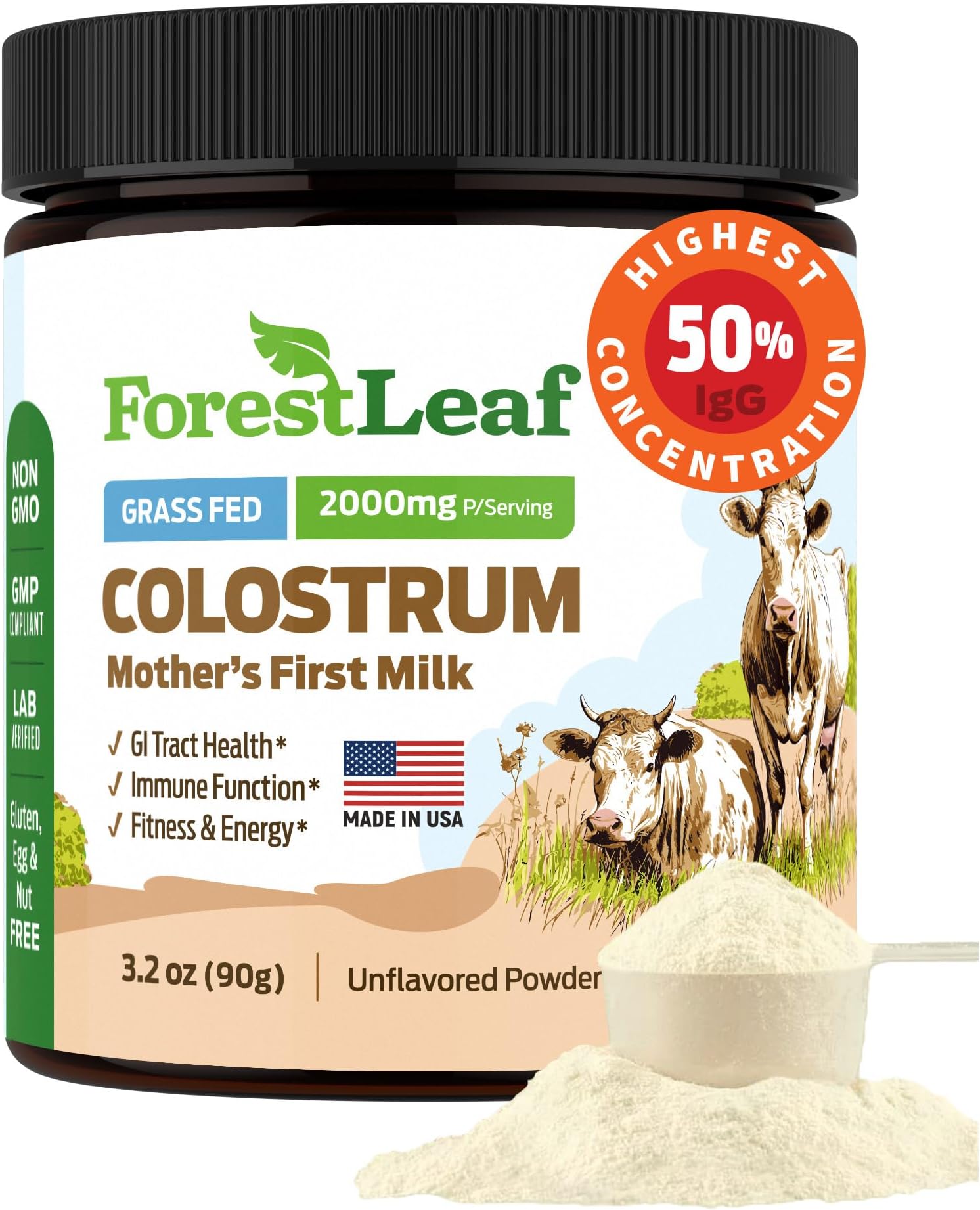 Amazon.com: Organic Colostrum-LD Powder with Proprietary Liposomal ...