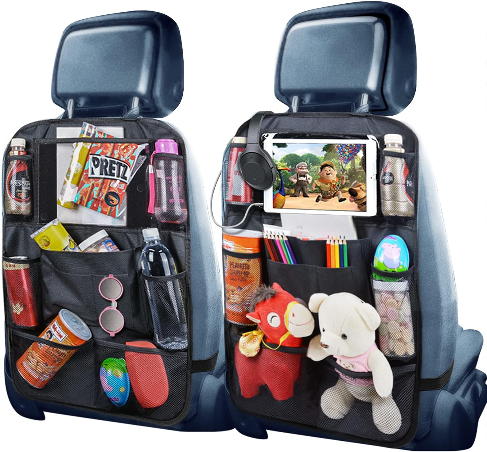 Amazon.com: 2 Pack Universal Back Seat Organizers and Storage - Easy to ...