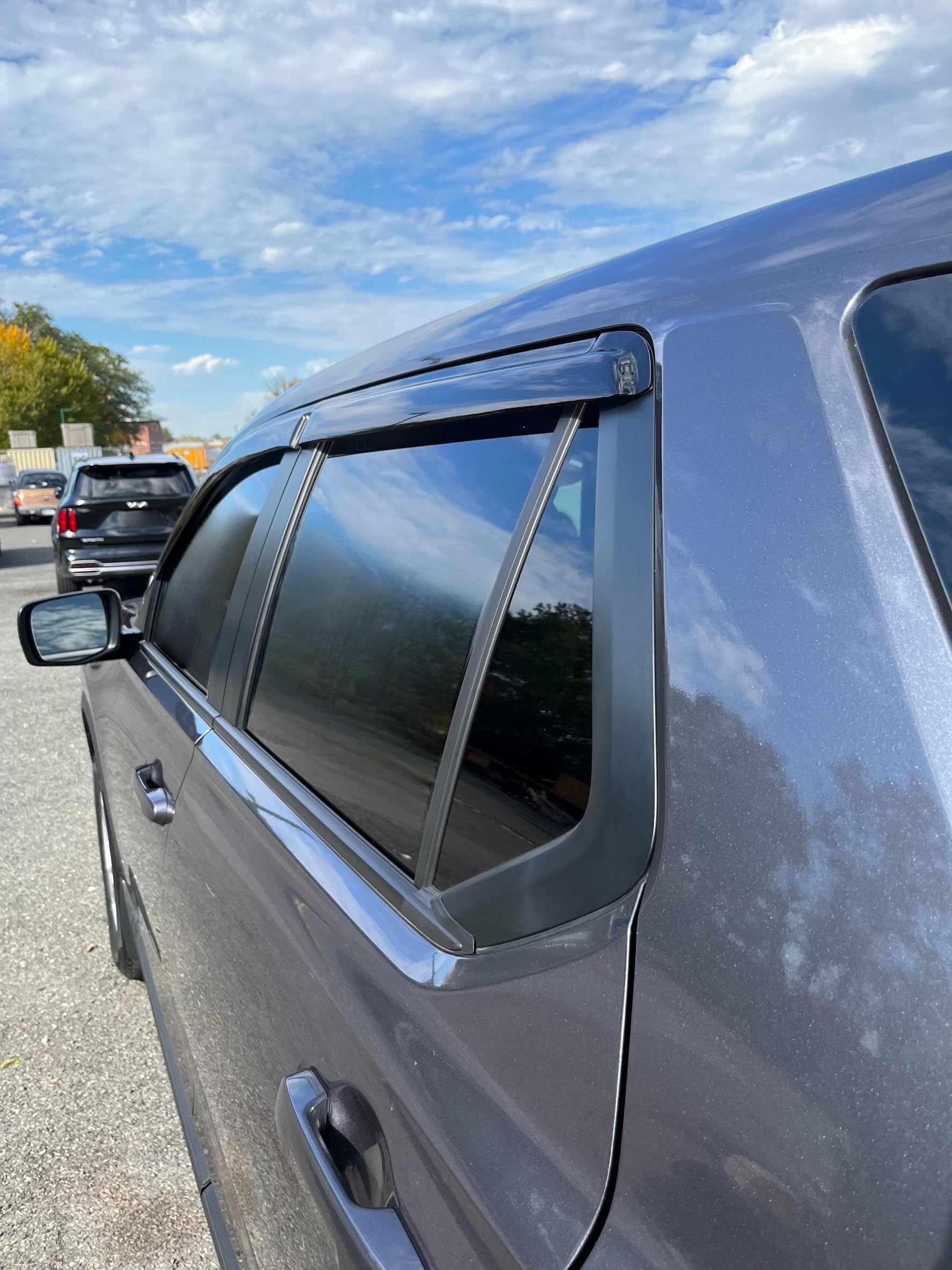 Snapklik.com : 2023-2025 Tape-On Rain Guards For Honda Pilot Side ...