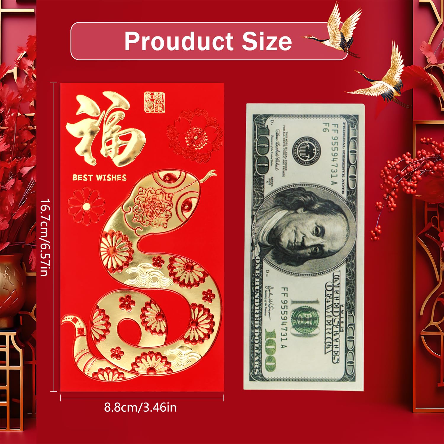 Snapklik.com : Chinese New Year Red Envelopes 2025,Lunar New Year Of ...
