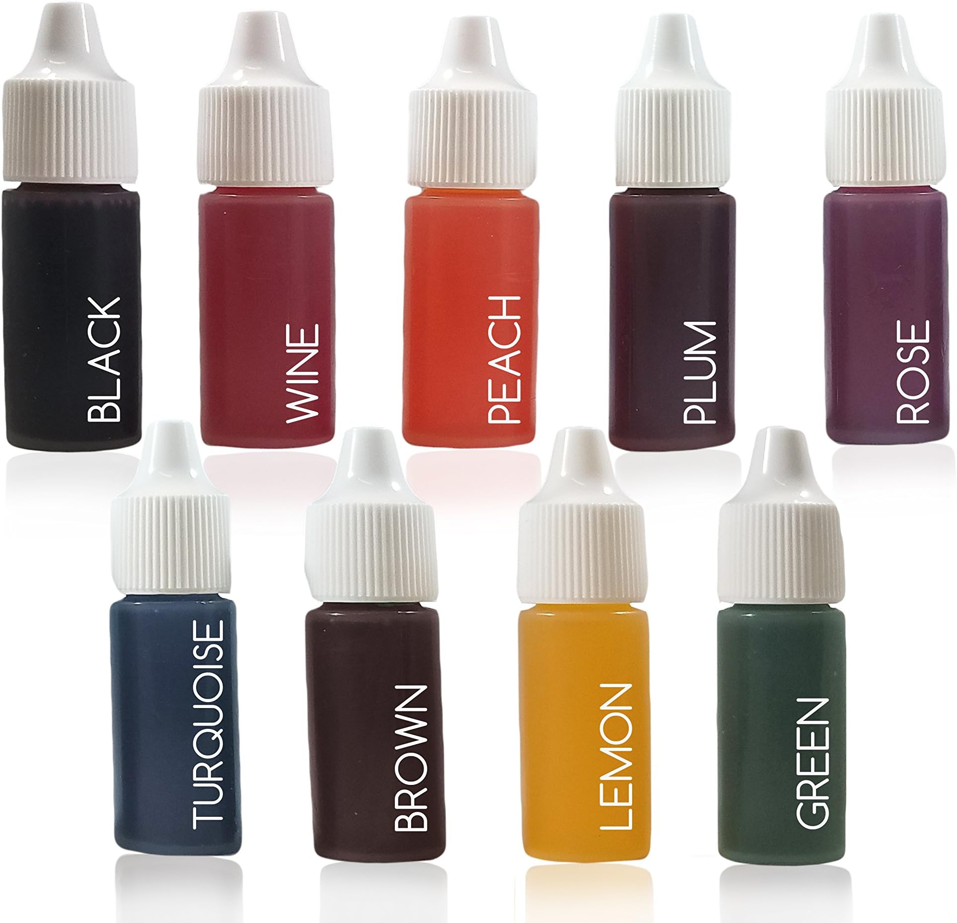Amazon.com: 9 Liquid Dye Colorant Set for Soap Coloring, Bath Bomb ...