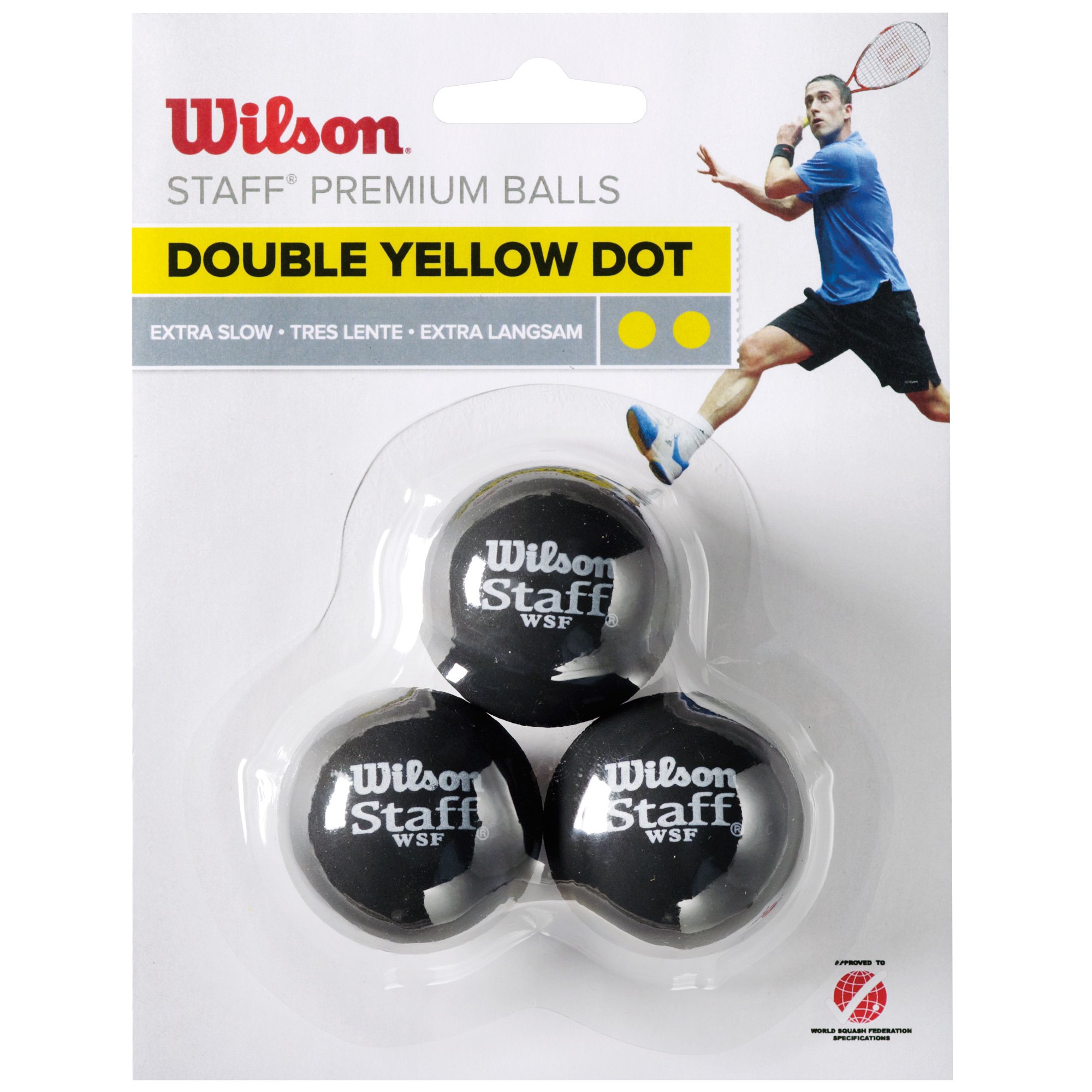 Wilson Staff Double Yellow Dot Squash Balls (3 Ball), Balls - Amazon Canada