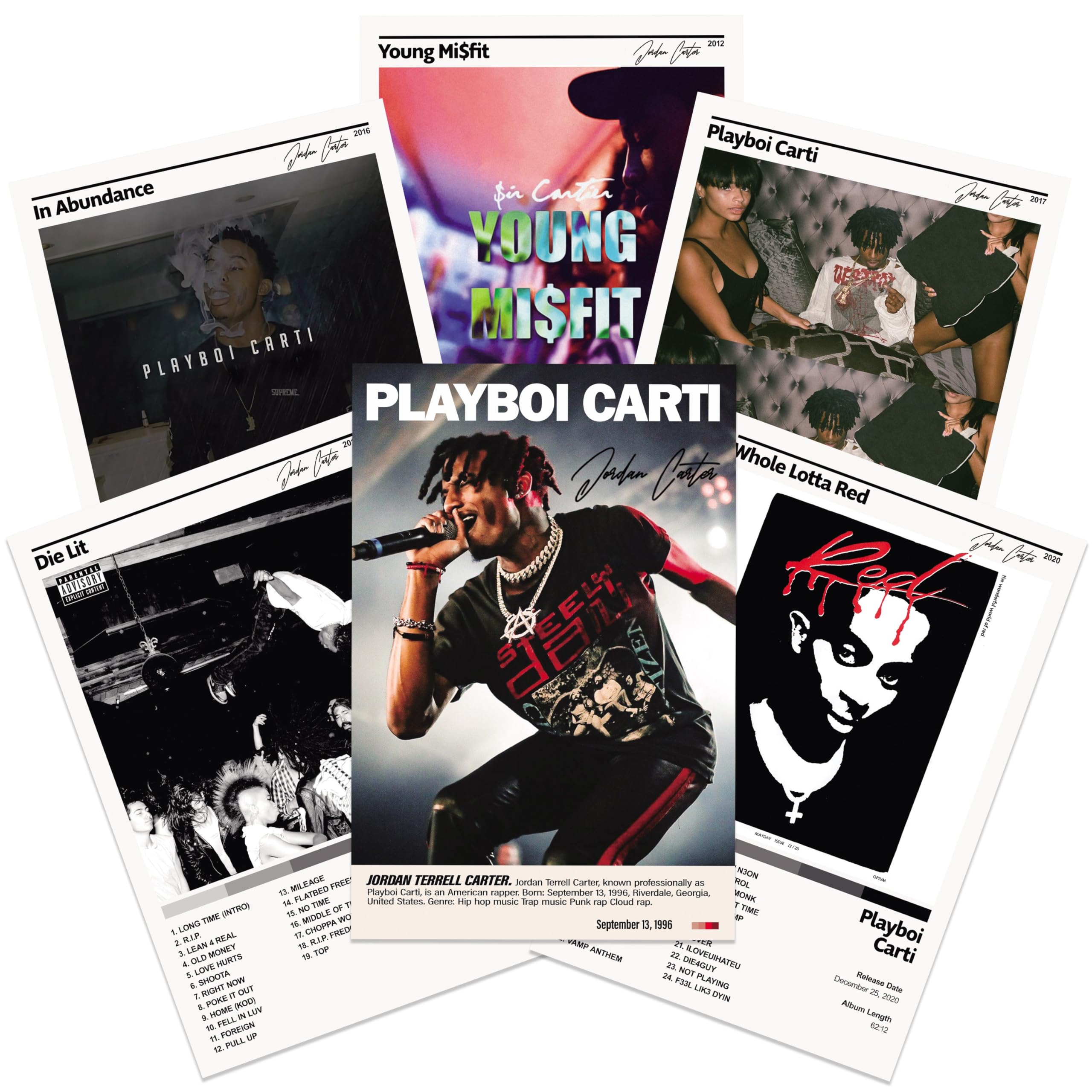 Rapper Playboi Carti Poster Album Cover Posters For Room Aesthetic ...