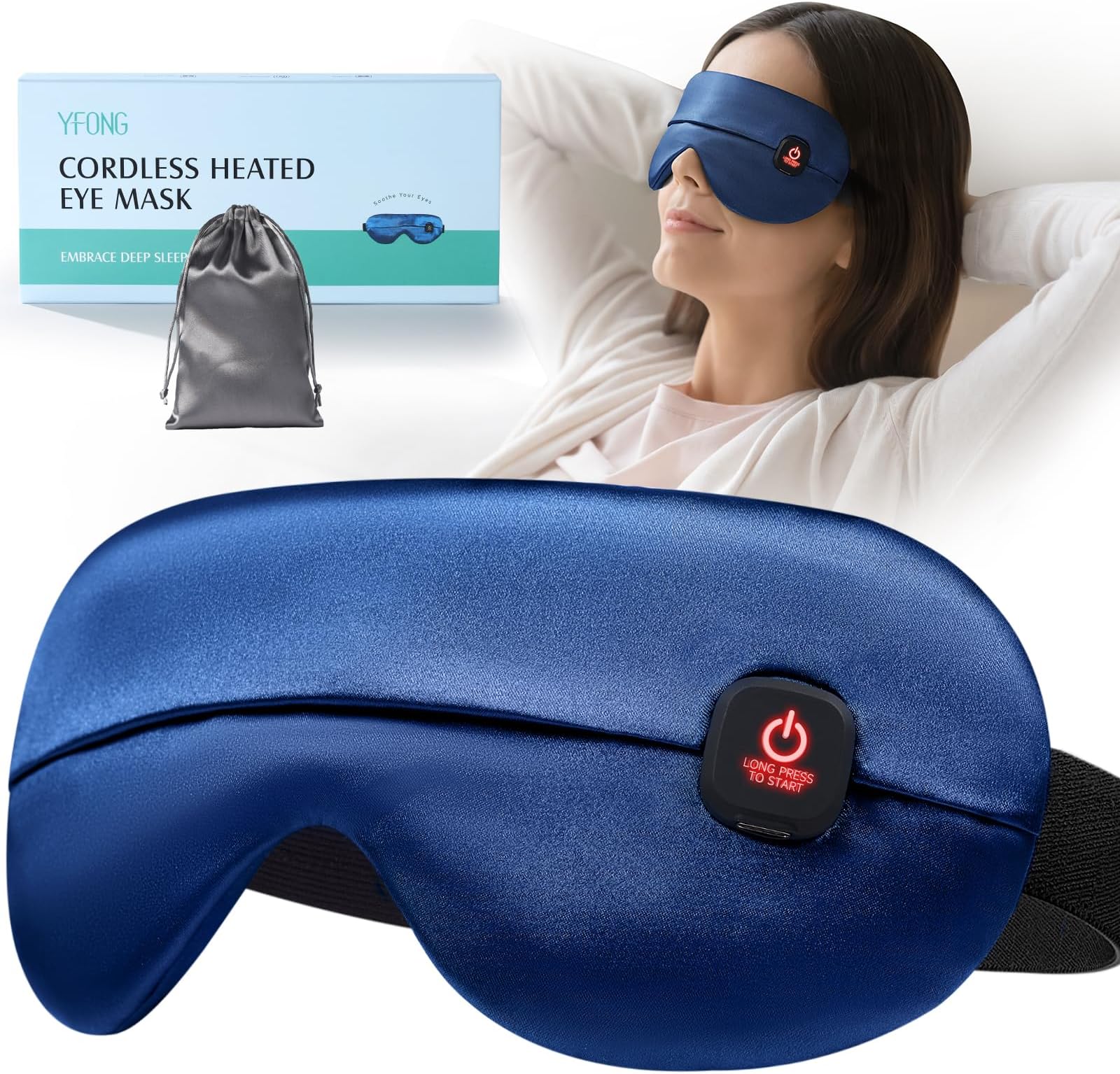 Amazon.com: Wireless Heated Eye Mask for Dry Eyes Eye Strain Stye ...