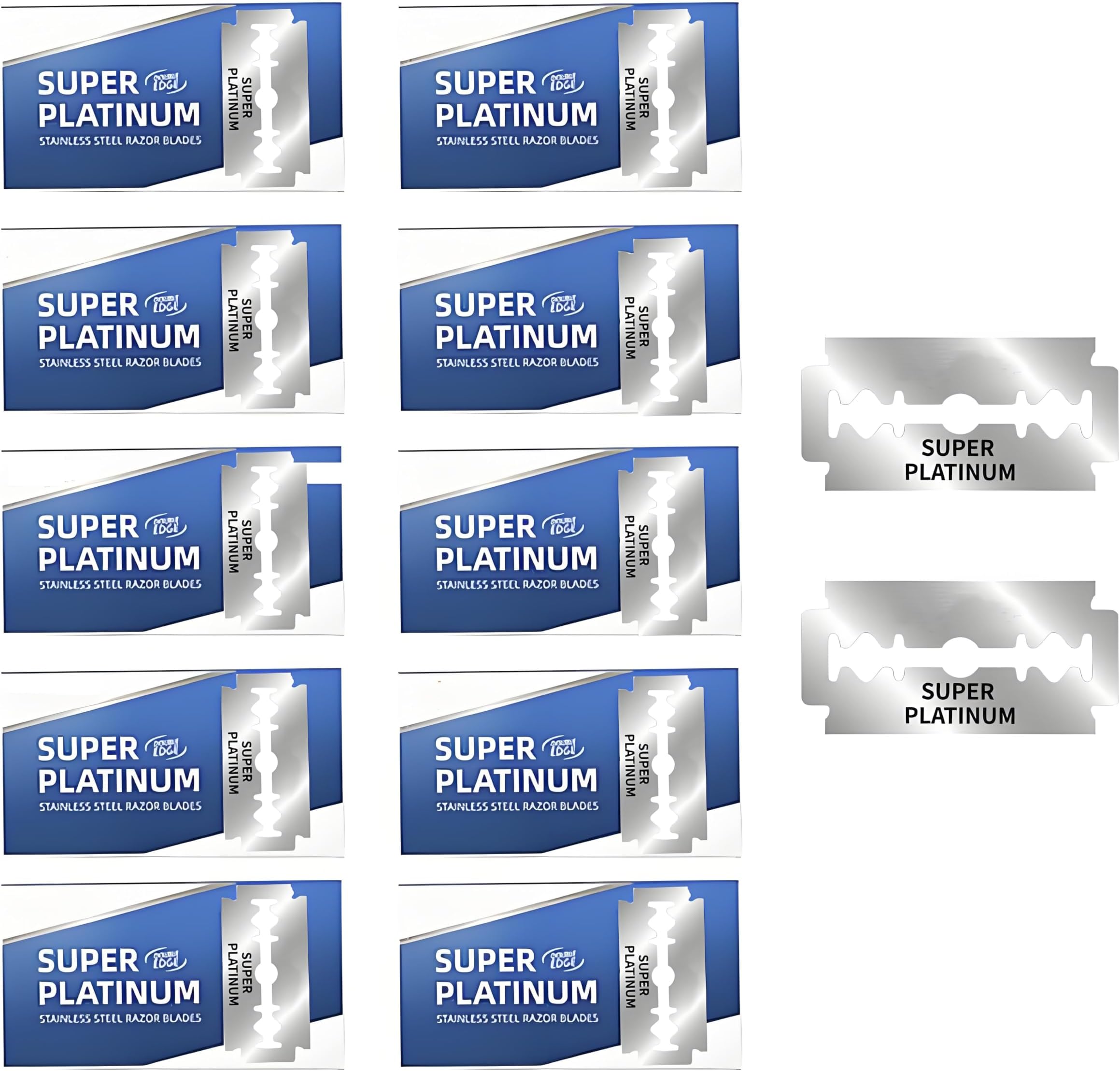 Amazon.com: 100 Count Double Edge Razor Blades - Men's Safety Razor ...