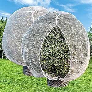 Amazon.com : Yavzevlqi 2pcs 6.6x8 FT Fruit Tree Netting Bags,Large Garden Netting Covers with ...
