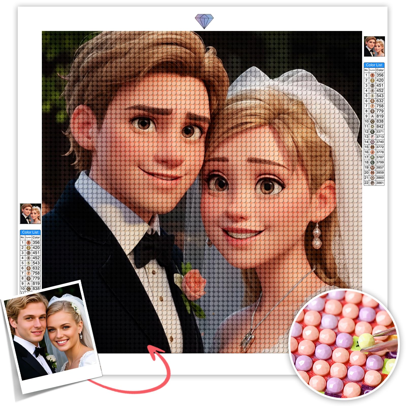 Amazon.com: DPDP Custom Diamond Art Kits for Adults - 5D Diamond ...