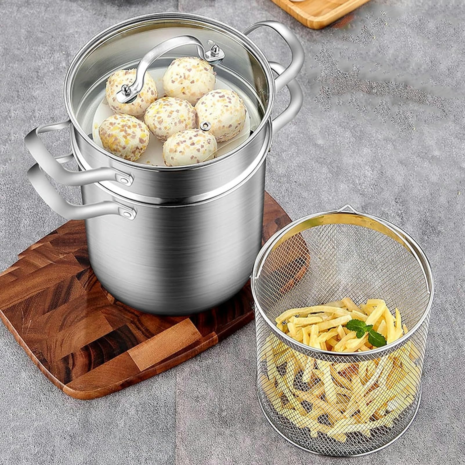 Spaghetti Cookware Stainless Steel Cooking Pots, Spaghetti Pot With