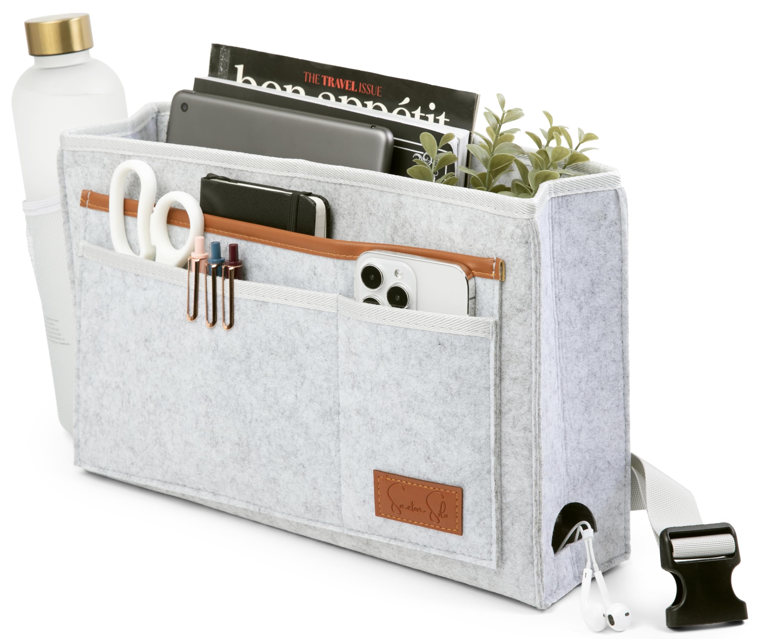 Amazon.com: Bedside Caddy for Bed - Durable Felt Bunk Bed Caddy Hanging ...