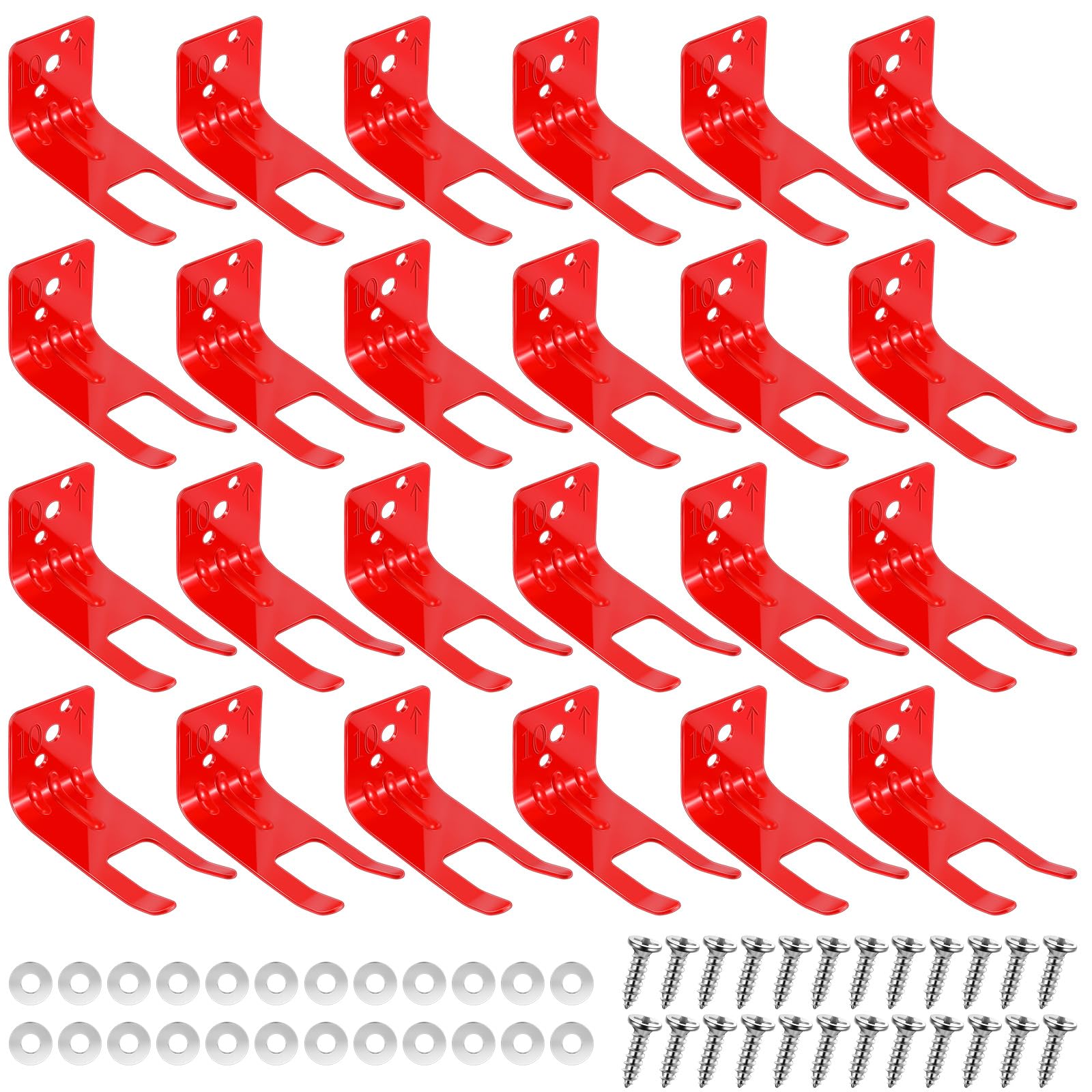 Tandefio 24 Sets Universal Fire Extinguisher Bracket for 5-13 Lbs, Fork ...