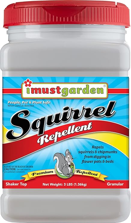 Amazon.com: I Must Garden Squirrel Repellent - 3lb Granular - Stops ...