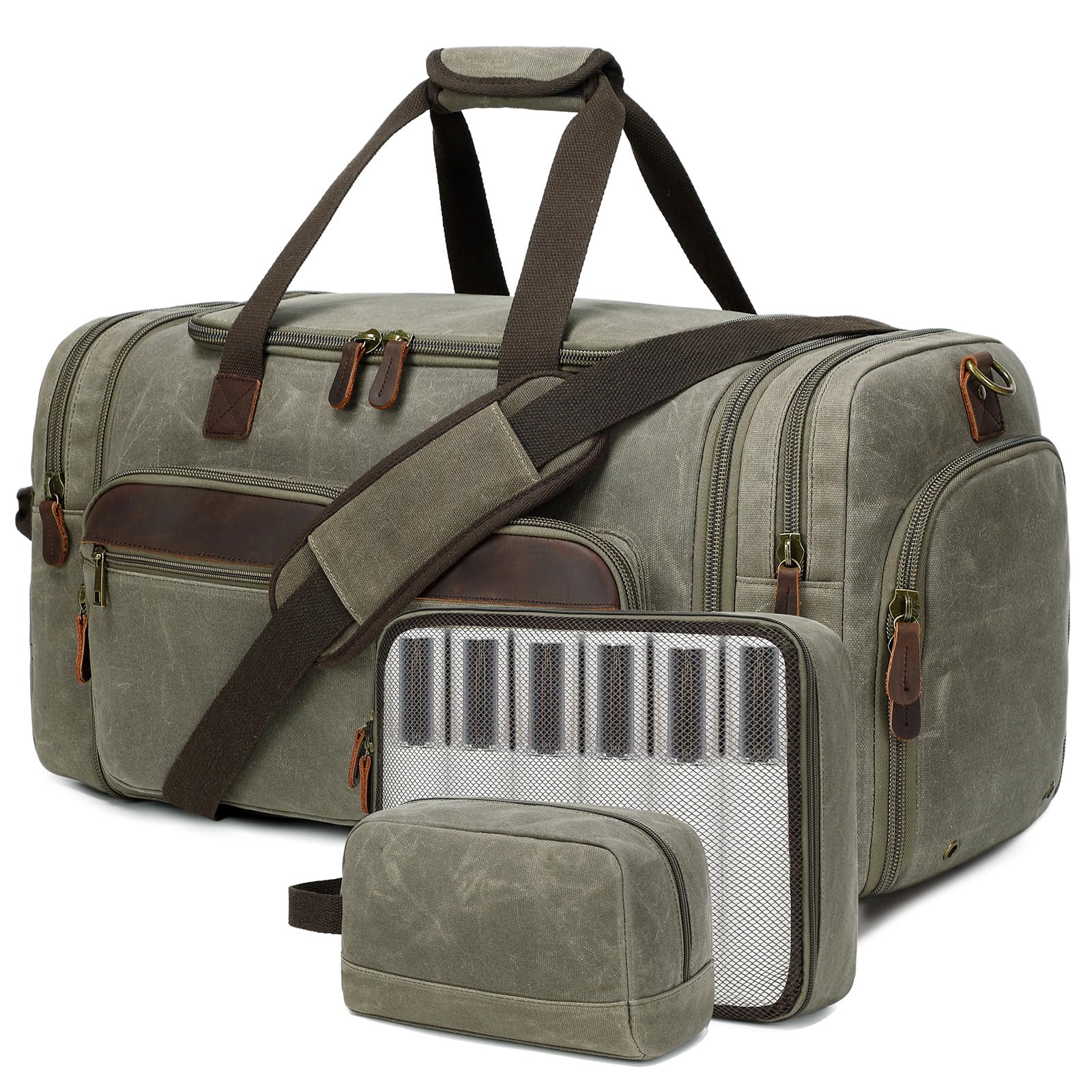 Amazon.com | Yamons Mens Duffle Bag for Travel 3Pcs Set Travel Bags for ...