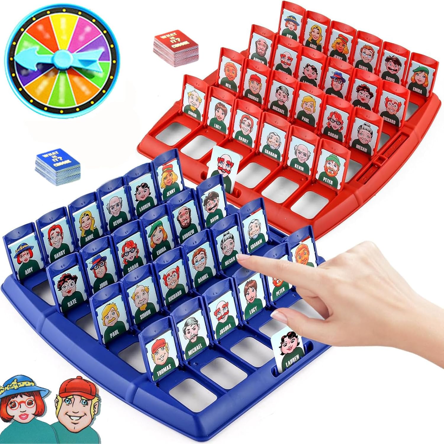 YUJWW Juego de Mesa de Personas, Adivina Quién? Original Juego Familiar ...