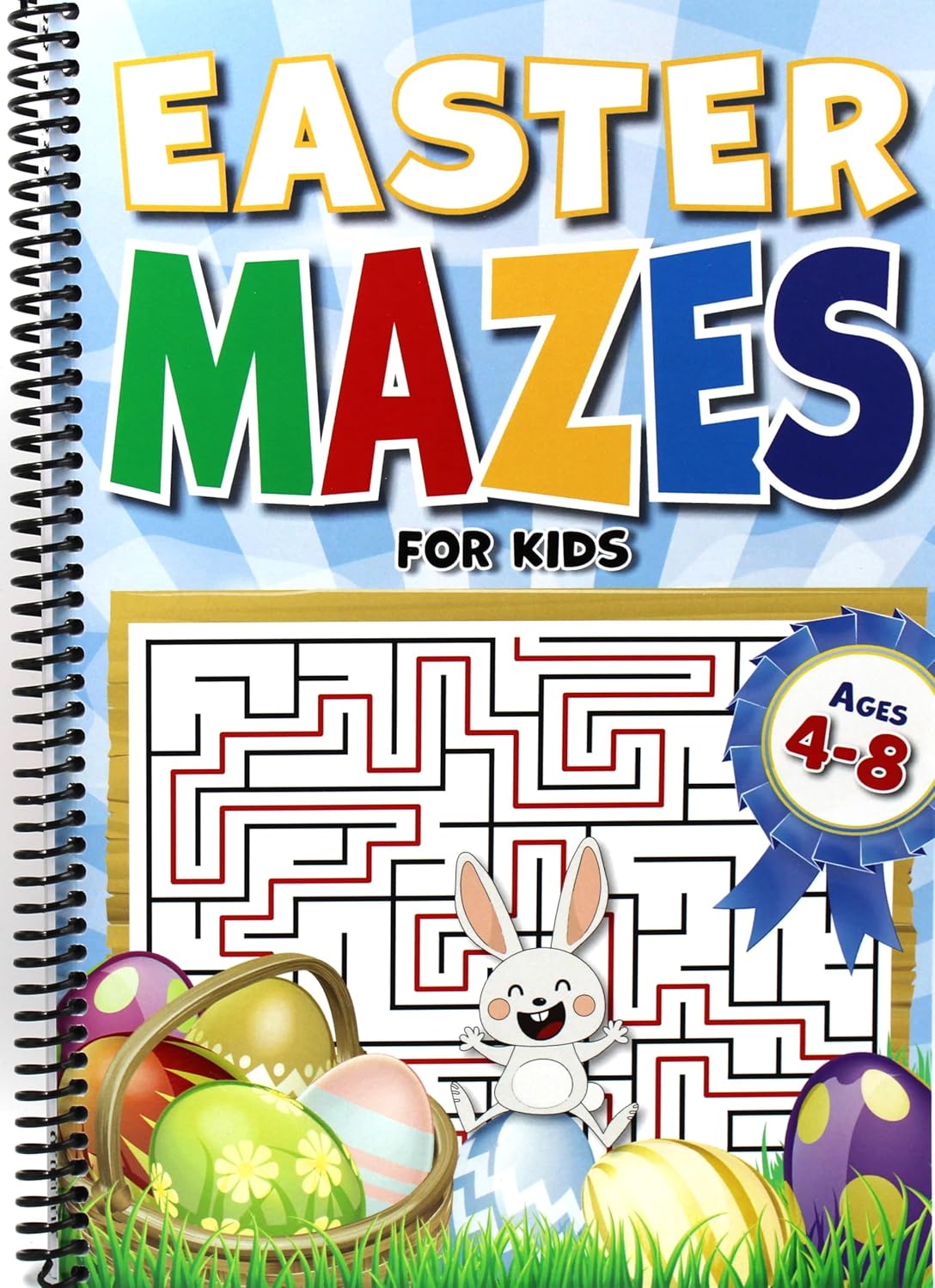 Easter Mazes For Kids Ages 4-8: 90+ Mazes over 3 Difficulty Levels ...