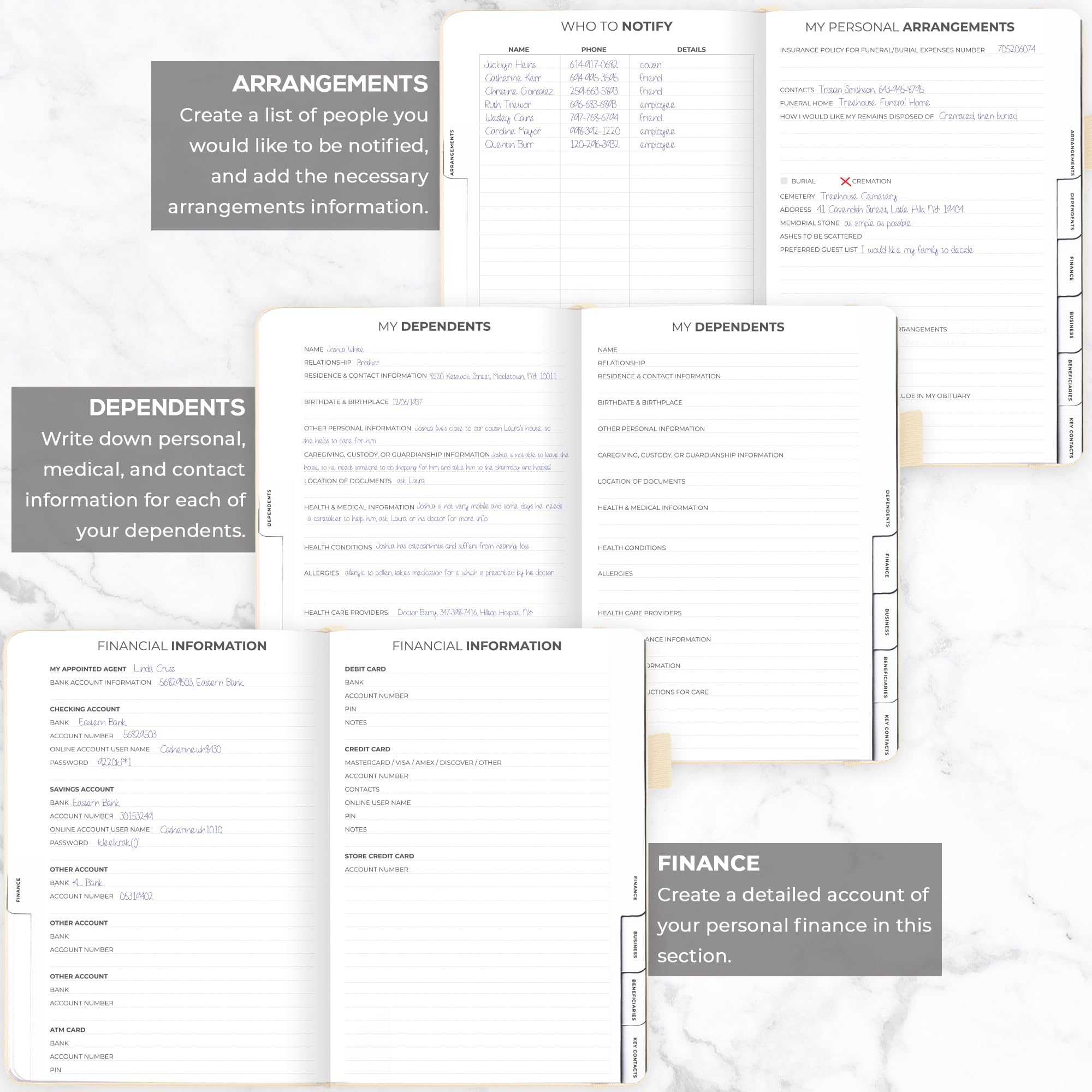 Snapklik.com : Clever Fox End Of Life Planner Final Arrangements ...