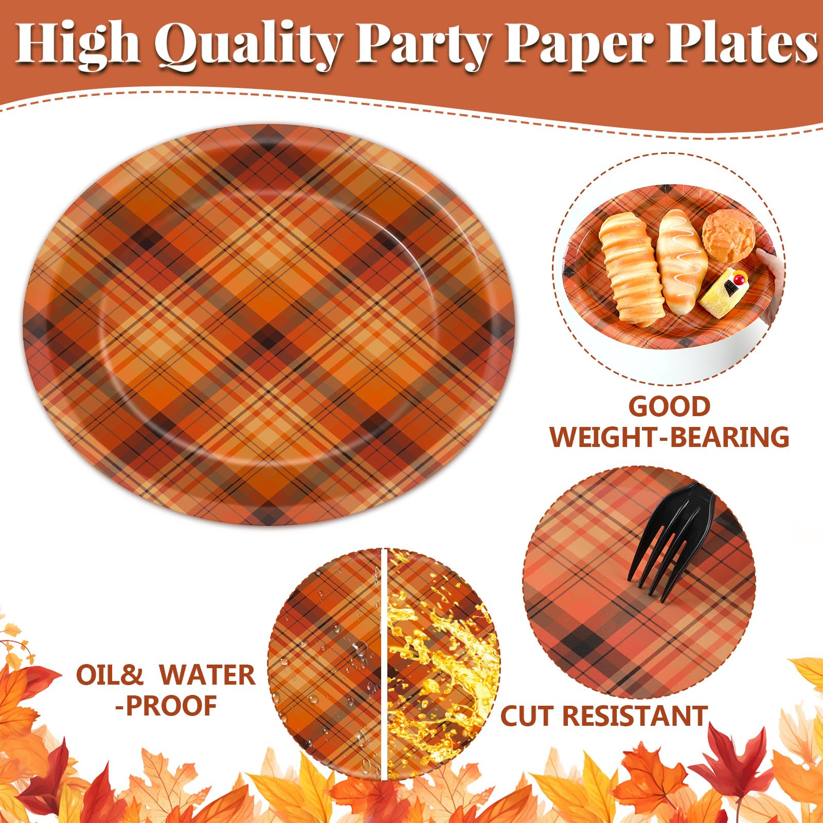 Oval Shaped Paper Plates For Fall