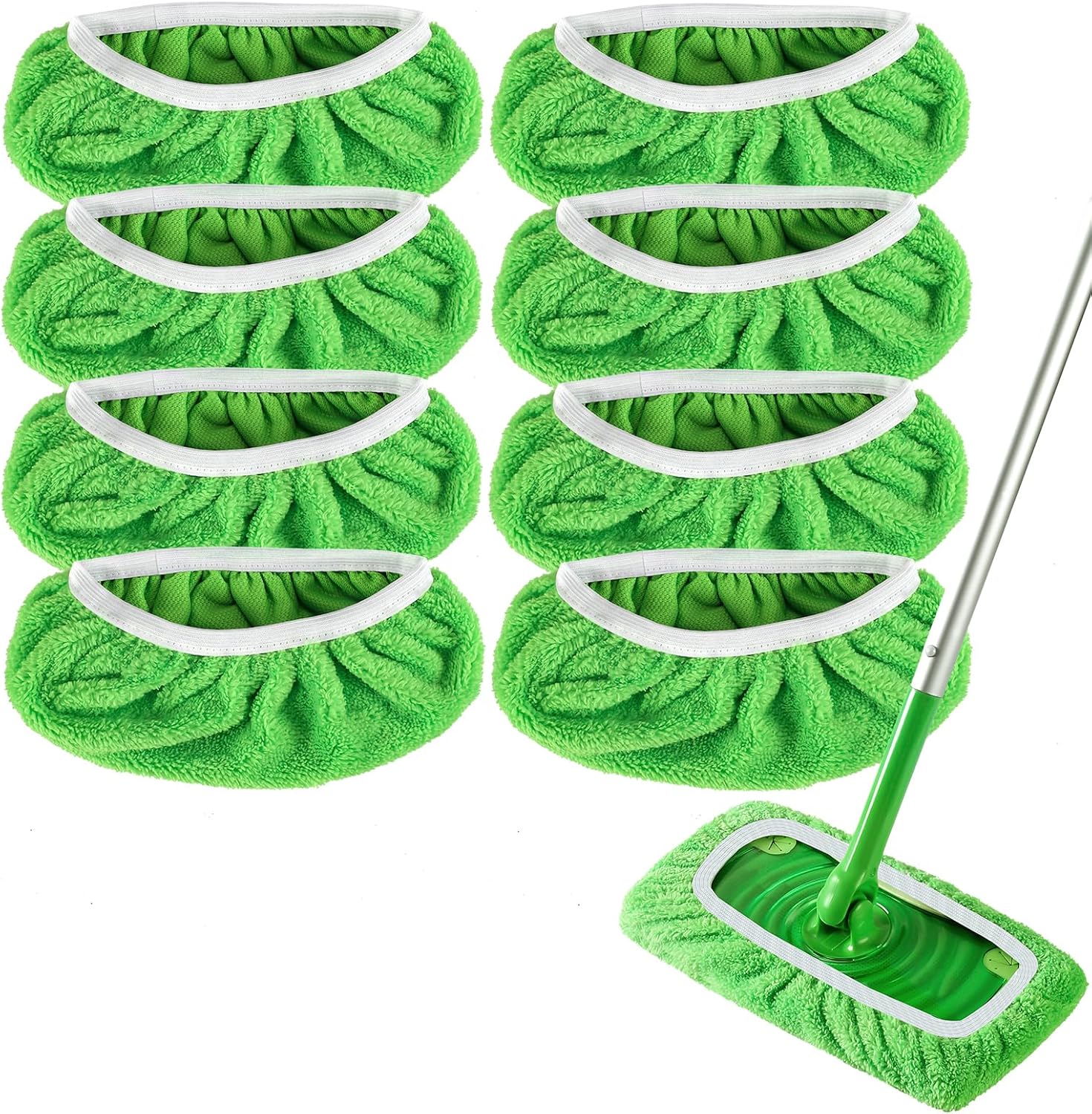 Amazon.com: Yicotira Reusable Mop Pads Refill Compatible with Swiffer ...