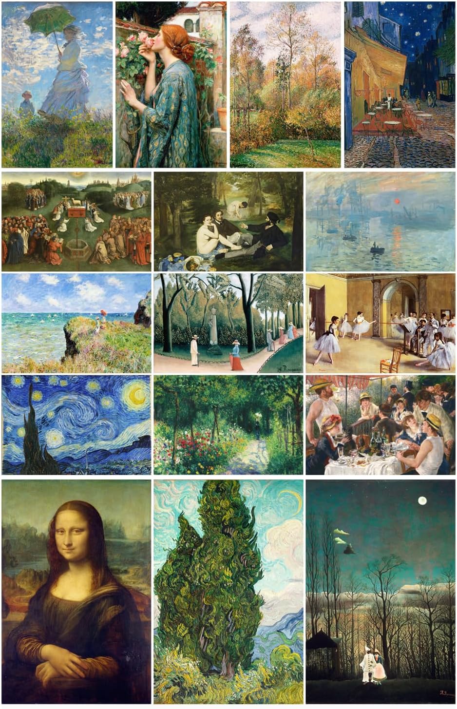 Amazon.com: Canvas Wall Art Print Set, Famous Art Prints and Posters ...