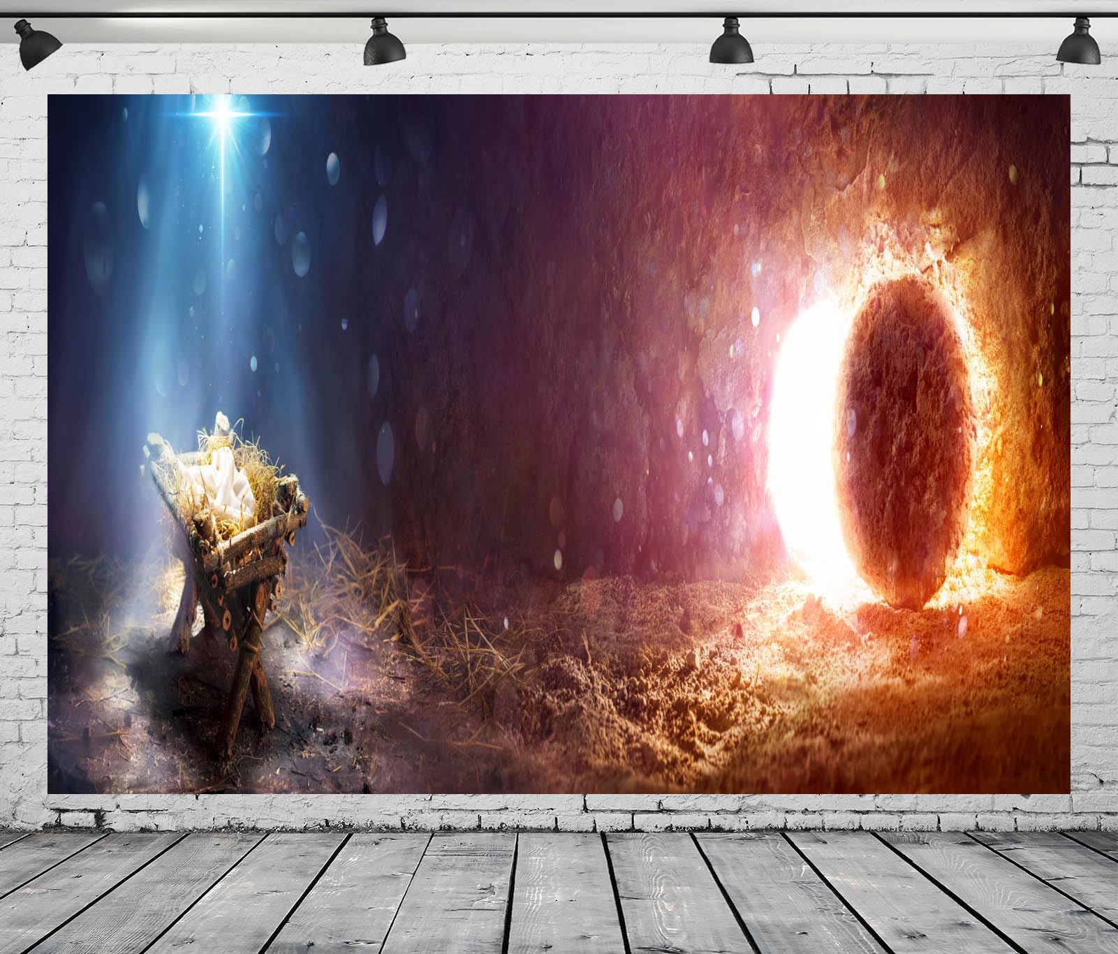 Empty Manger Background