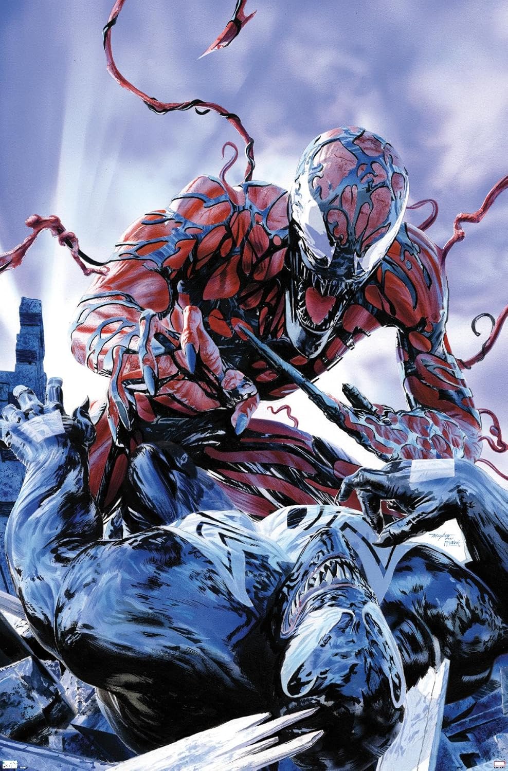 Trends International Marvel Comics - Carnage - Battle with Venom Wall ...