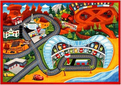 Amazon.com: Gertmenian Disney Pixar Cars Indoor Area Rug - 4x6 Large ...