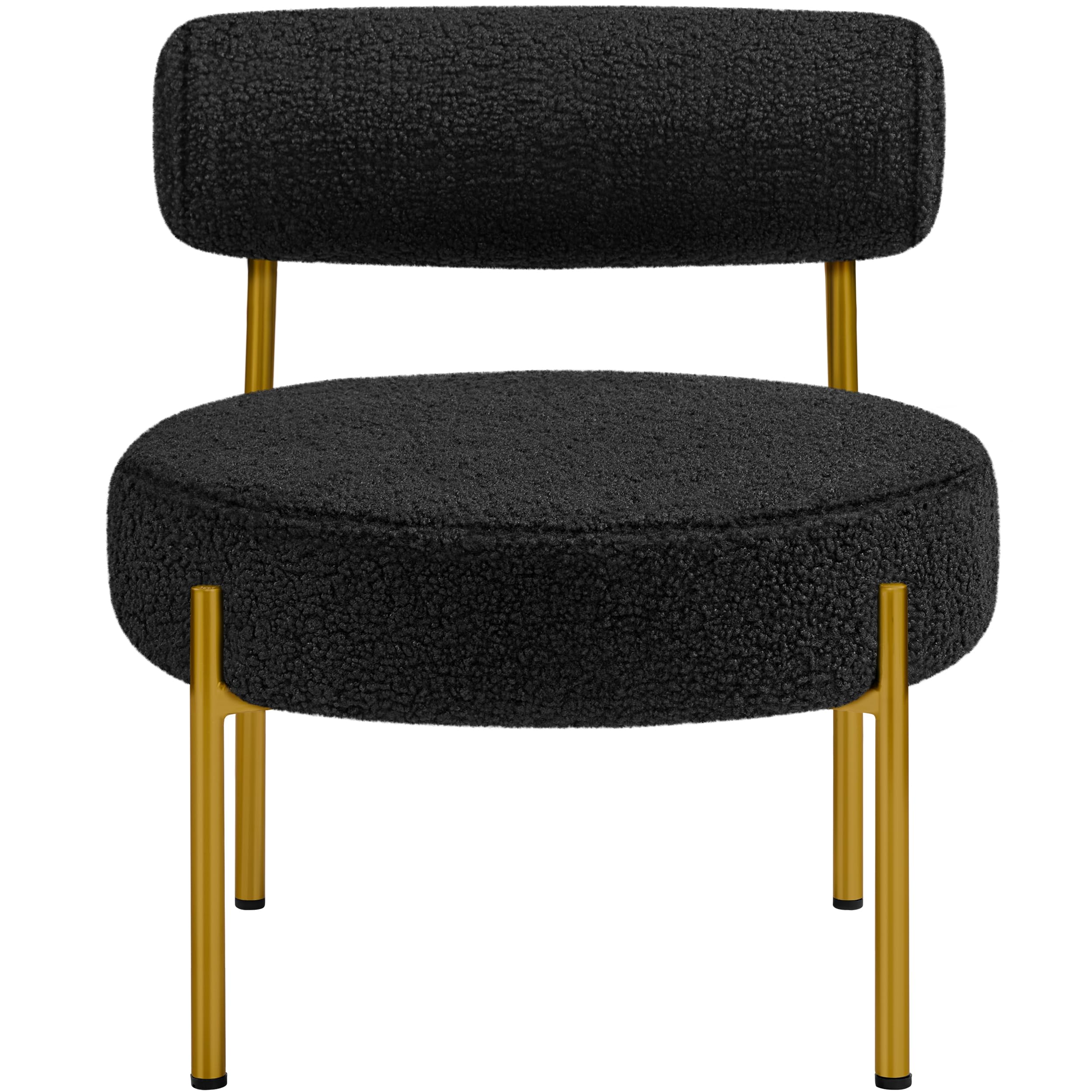 Amazon.com: Topeakmart Modern Vanity Chair, Boucle Fabric Accent Chair ...