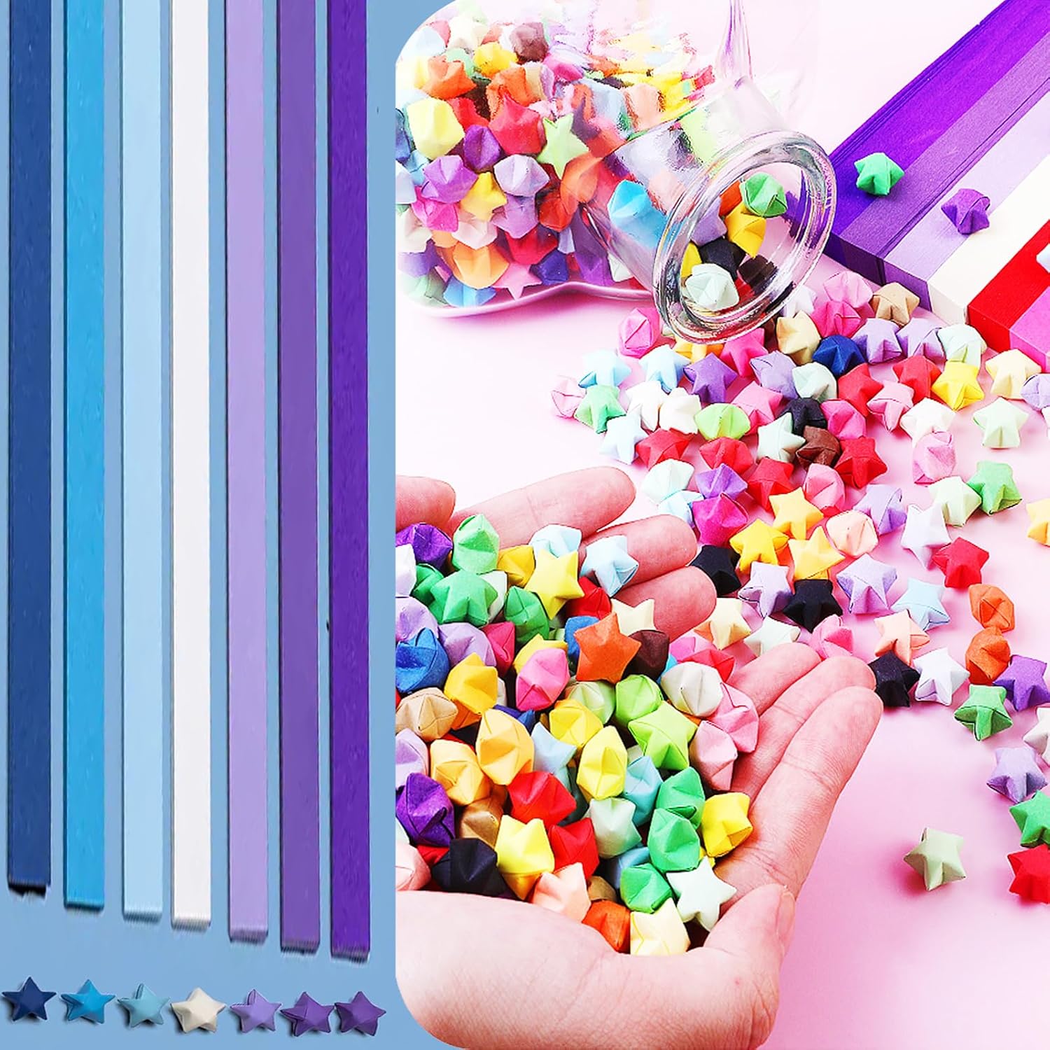 Amazon.com : Origami Star Strips, Origami Star Paper Strips, Double ...