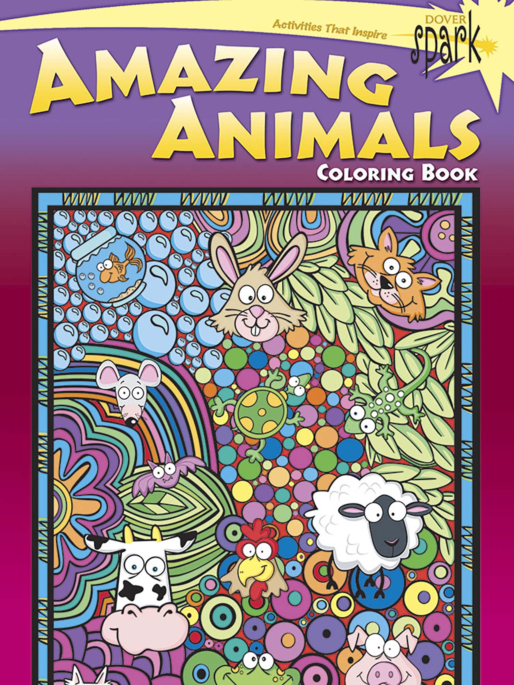 SPARK Amazing Animals Coloring Book (Dover Animal Coloring Books): Shaw ...