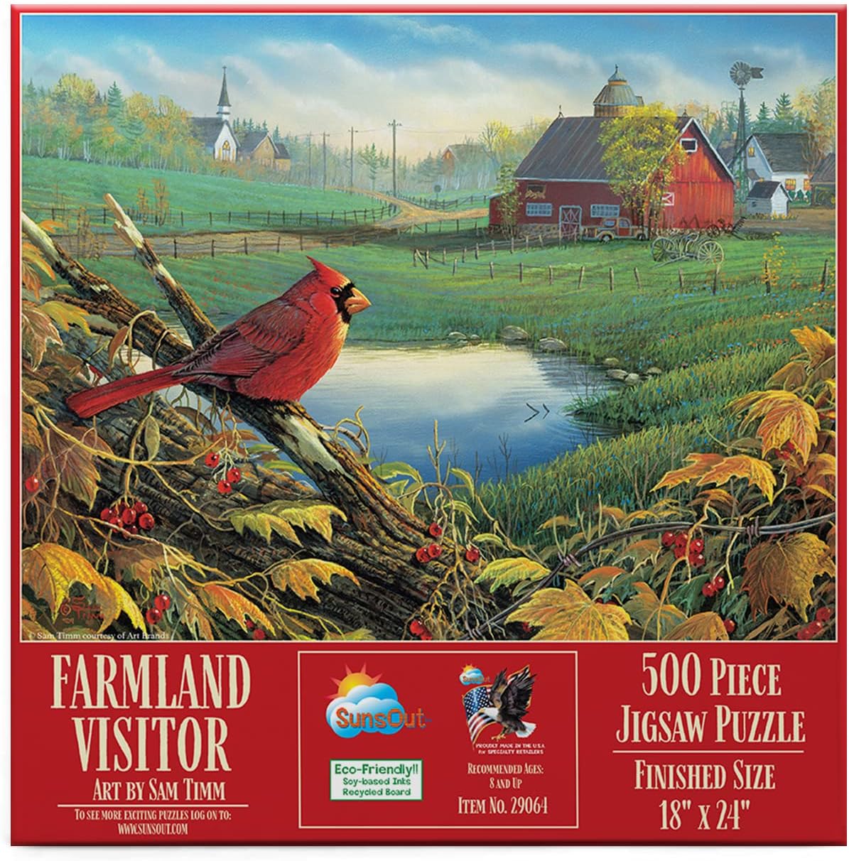 Amazon.com: SUNSOUT INC - Farmland Visitor - 500 pc Jigsaw Puzzle by ...