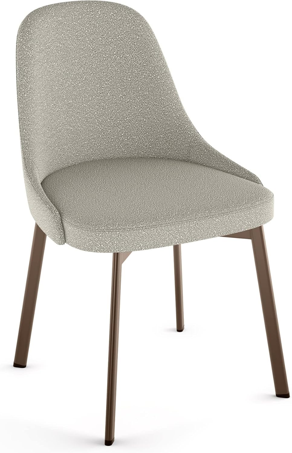 Amazon.com - Amisco Harper Dining Chair - Light Beige & Grey Bouclé ...