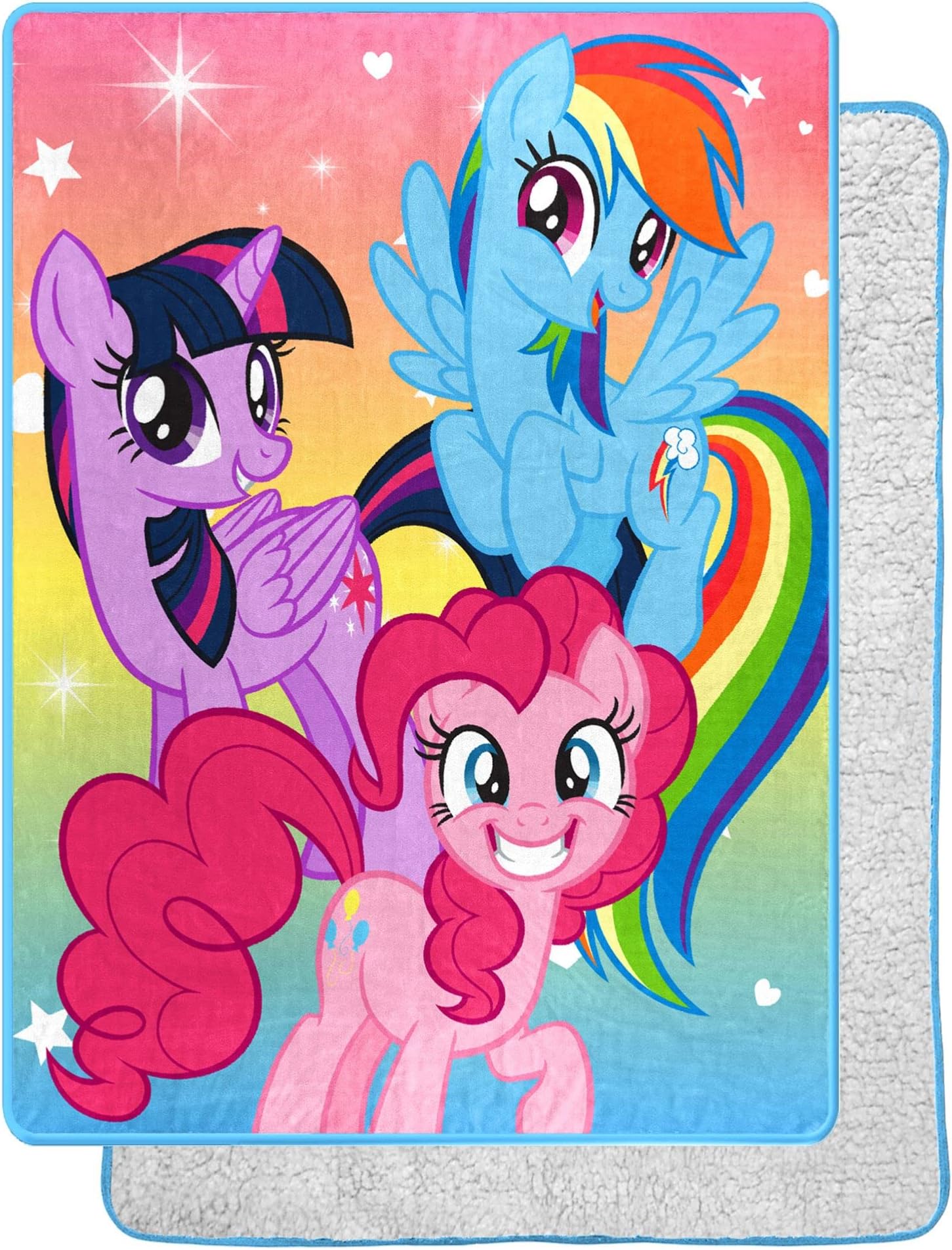Amazon.com: Hasbro's My Little Pony, "Friendship Awaits" Woven Tapestry ...