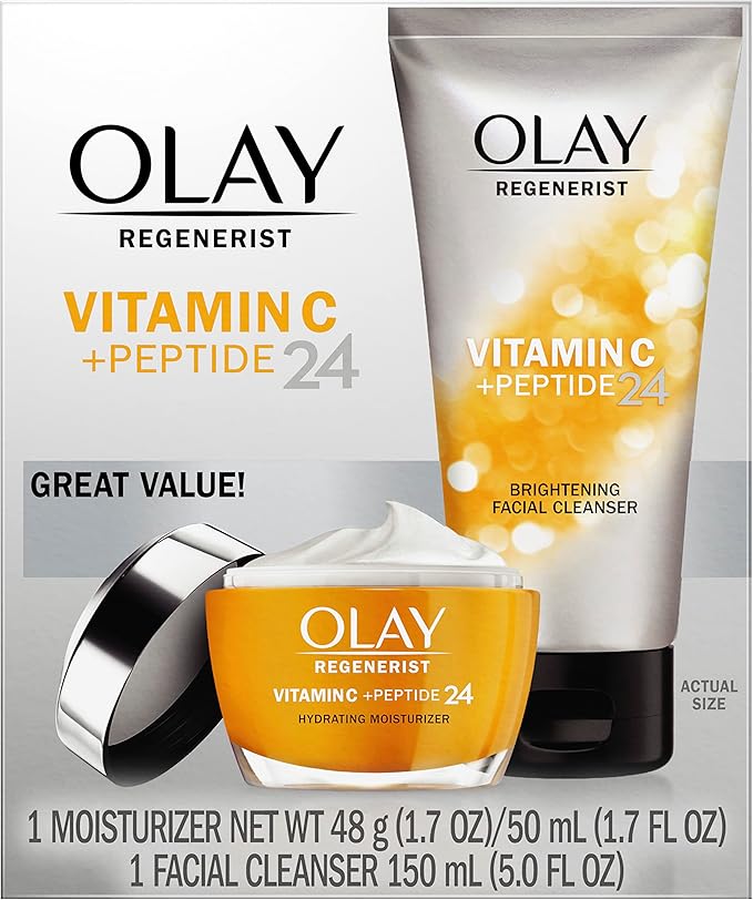 Olay Regenerist Vitamin C + Peptide 24, Duo Pack, Cleanser 150 mL ...