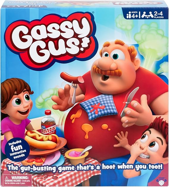 Amazon.com: Gassy Gus, Interactive Gut-Busting Game, Feed Gus Foods ...