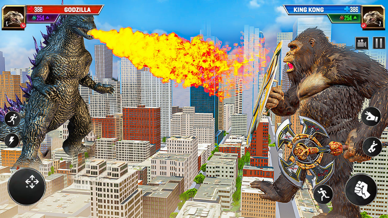 Monster Godzilla Vs Kaiju Rush Fighting City Smash Simulator Games 3D ...