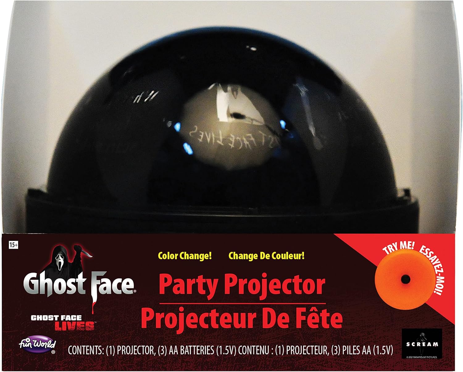 Amazon.com - Fun World Officially Licensed Ghost Face Party Scene Projector