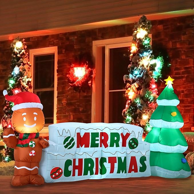 Amazon.com: Joiedomi 10 FT Christmas Inflatable Outdoor Decoration ...