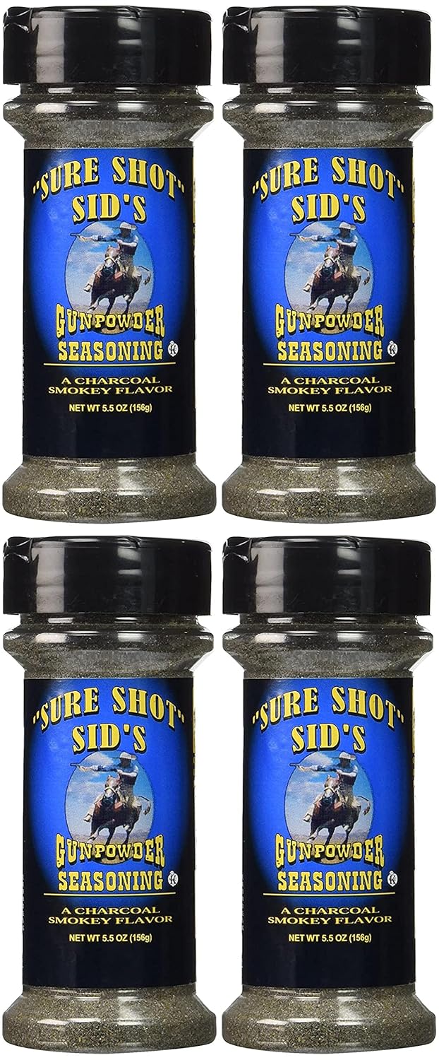 Amazon.com : Sure Shot Sid's Sure Shot Sids Gunpowder BBQ Seasoning (5 ...