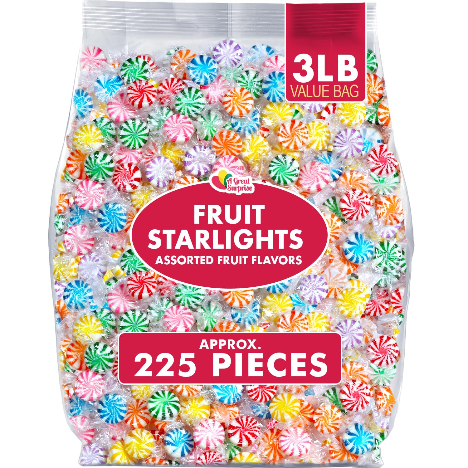Amazon.com : Assorted Fruit Starlights - 3 Pounds - Pinwheel Starlights ...