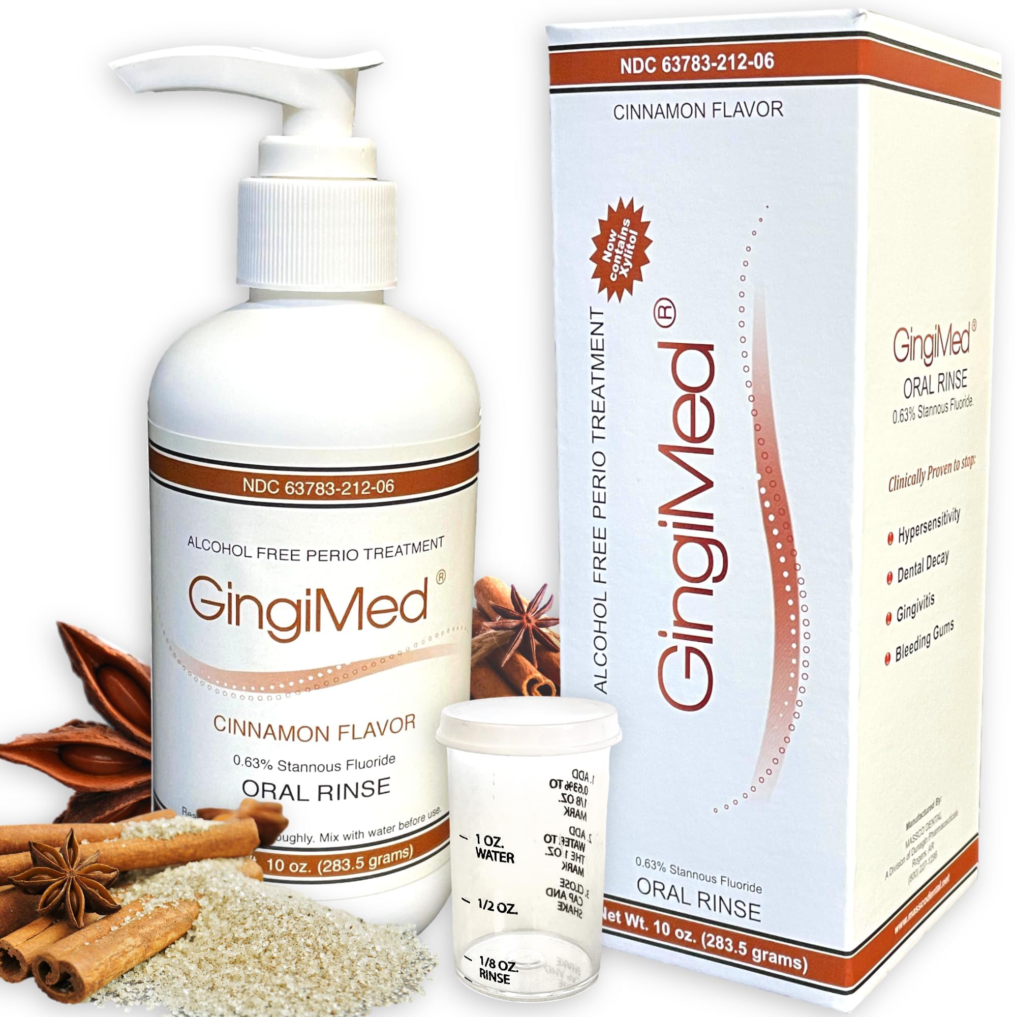 Amazon.com : GingiMed .63% Stannous Fluoride Mouthwash with Xylitol ...