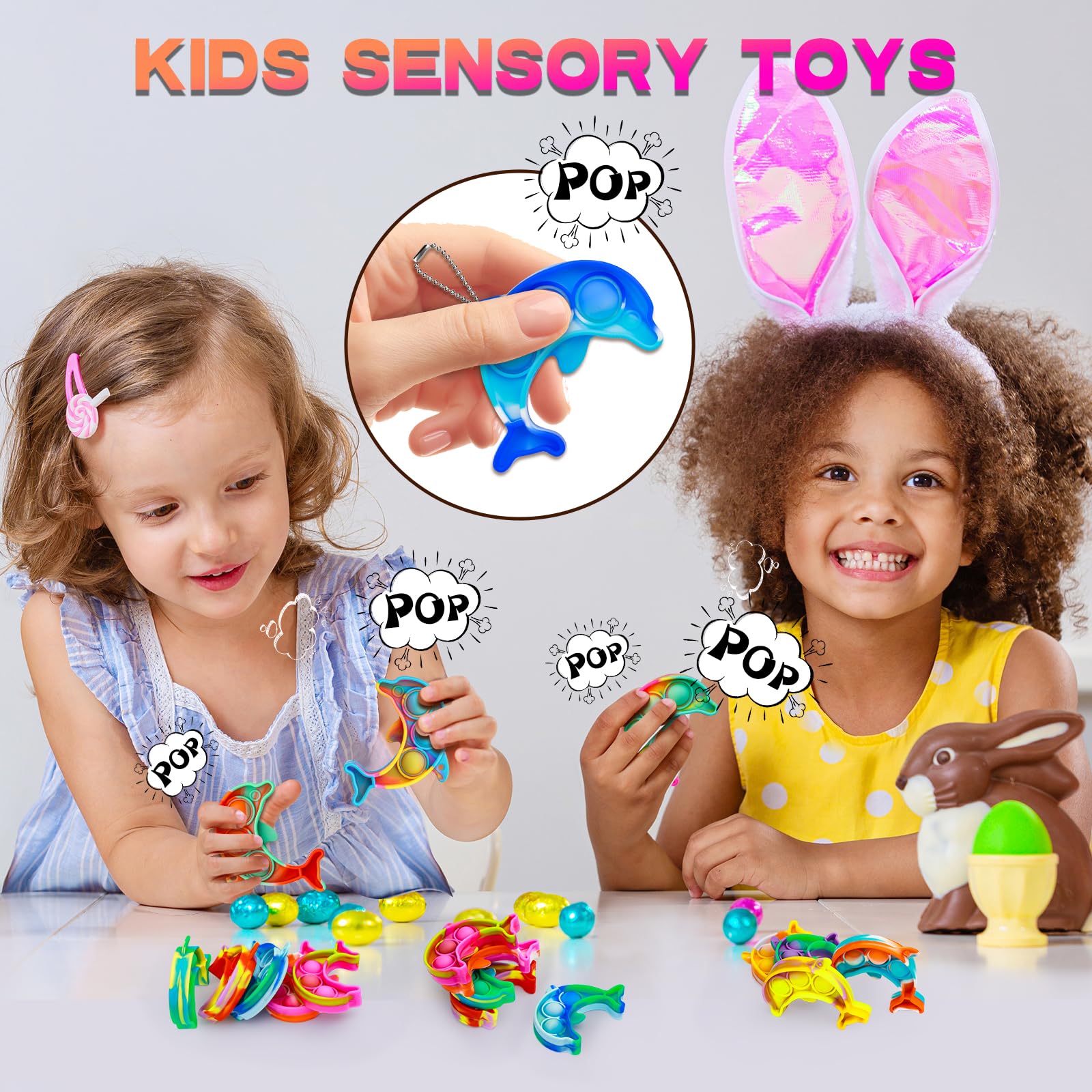 Snapklik.com : Pop Fidget Toys Bulk Its Kids Party Favors 30 PCS Cute ...