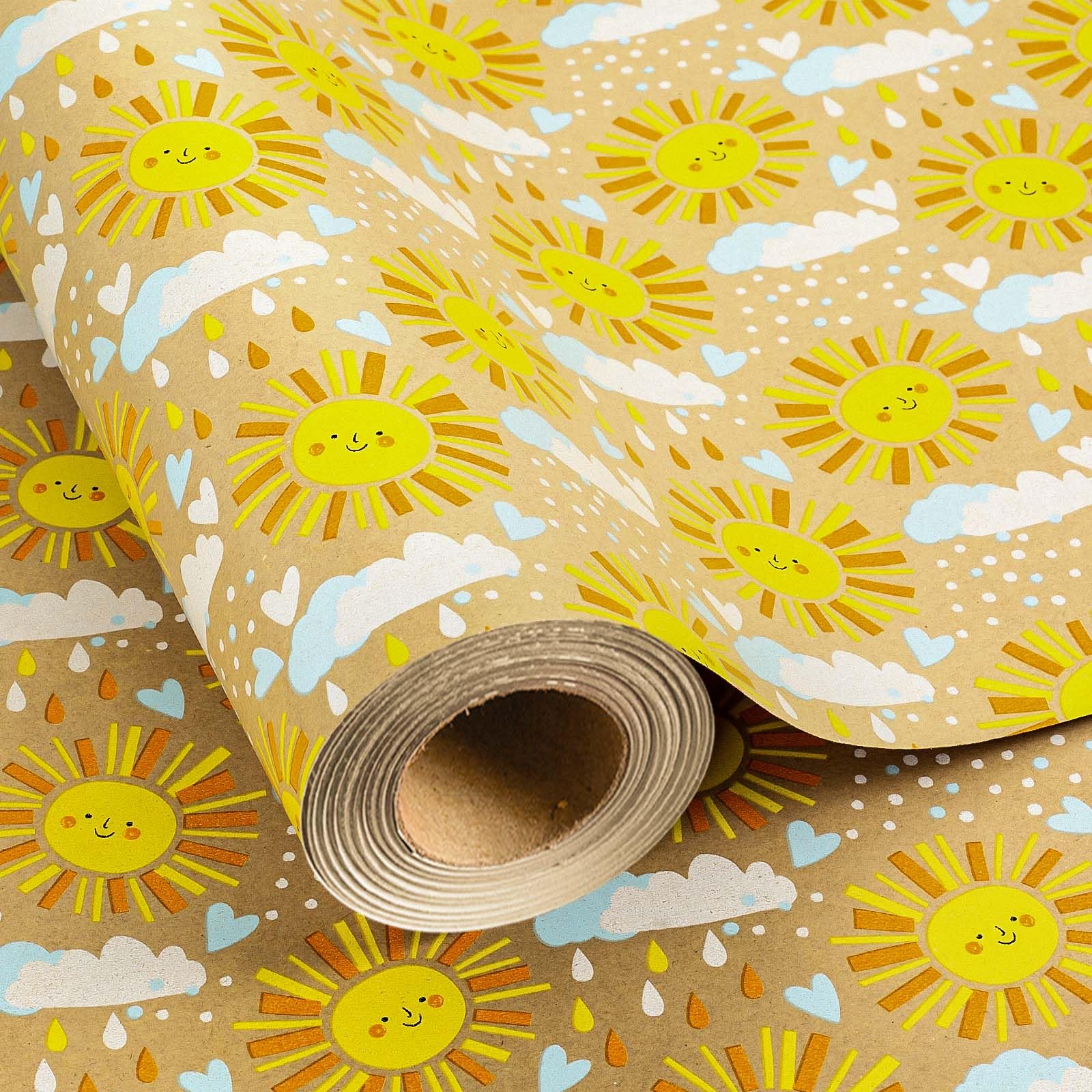 Amazon.com: MAYPLUSS Kraft Baby Shower Wrapping Paper, Recyclable ...