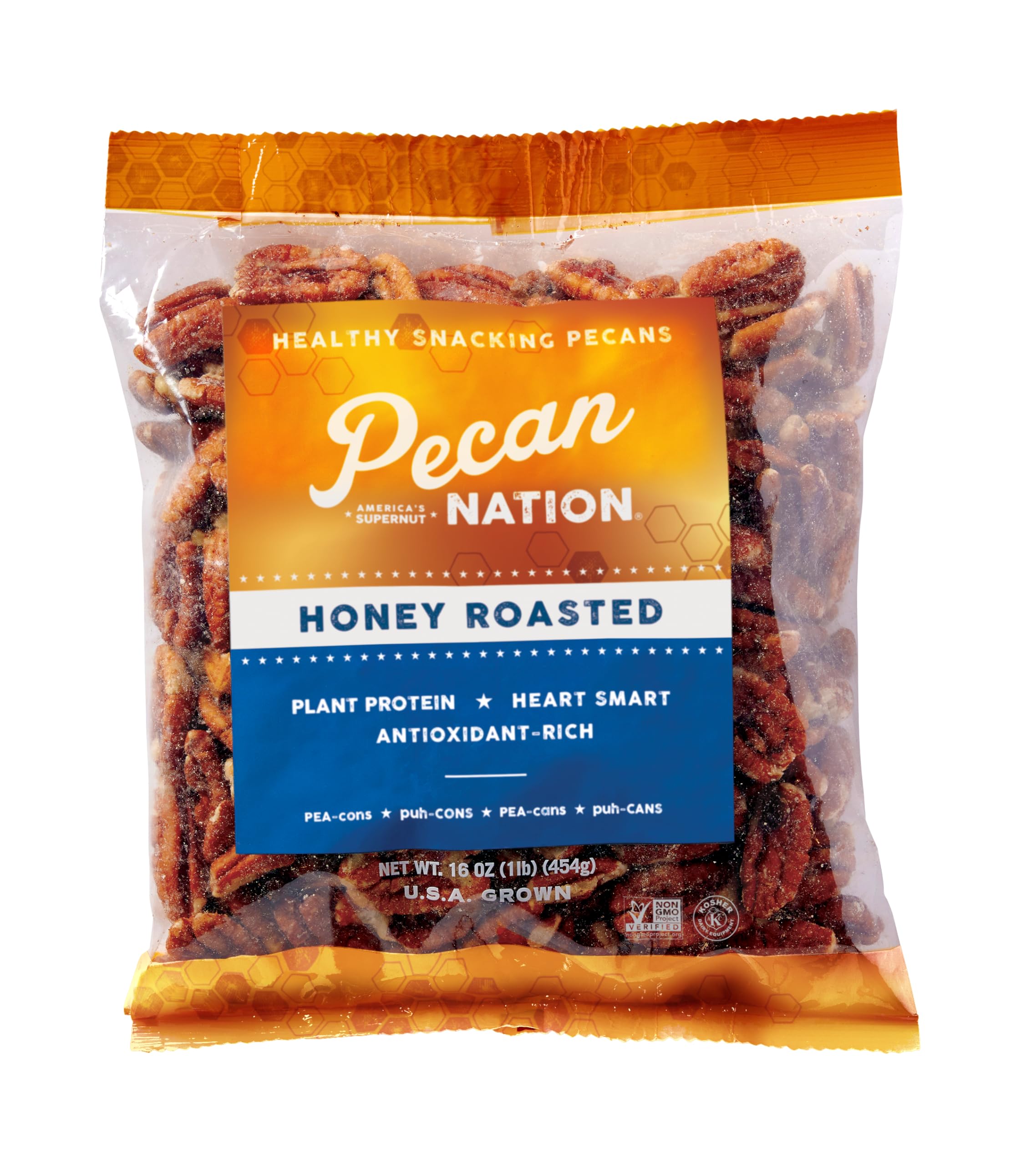 Amazon.com : Pecan Nation Honey Roasted Georgia Pecans, 32 oz., Natural ...