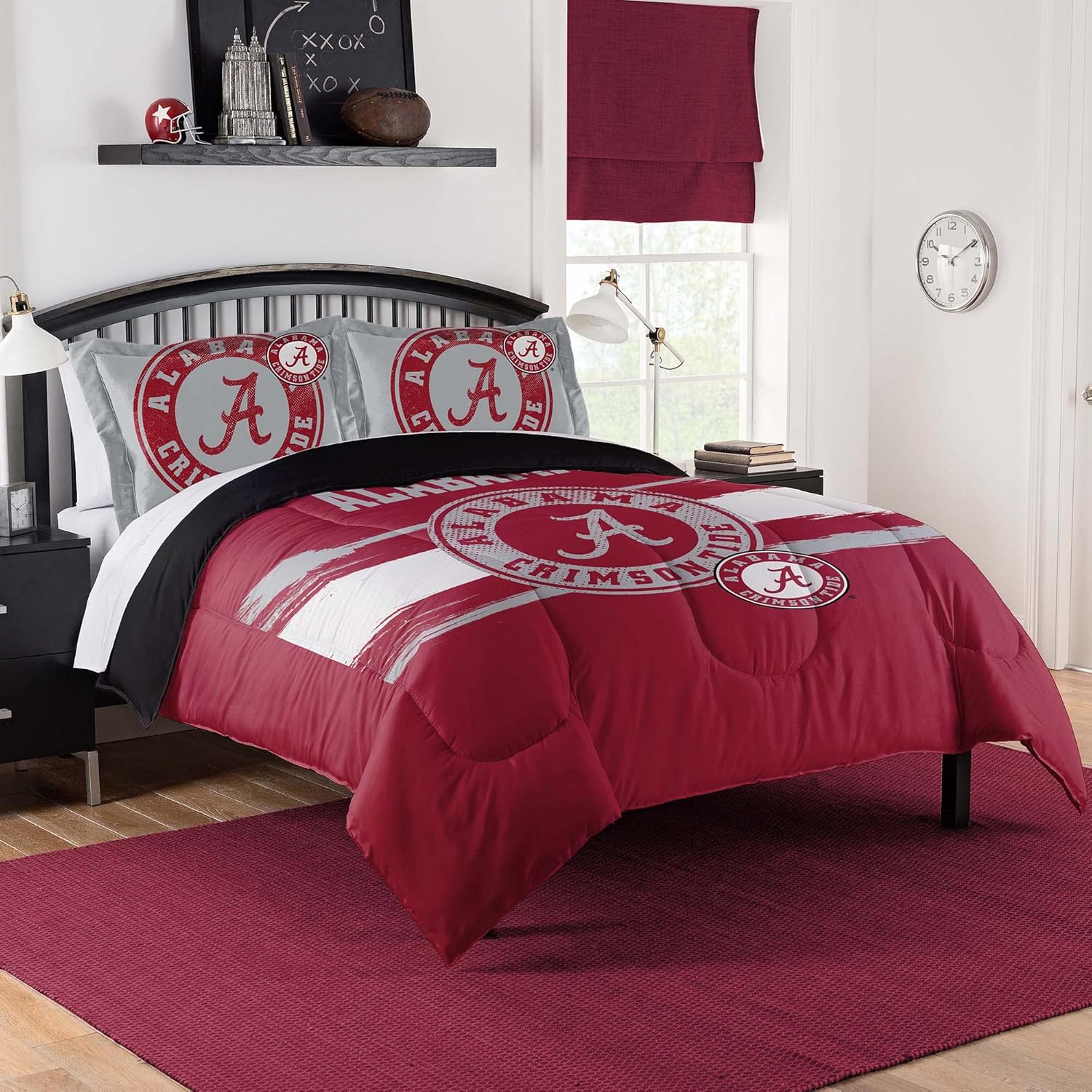 Amazon.com: Alabama Crimson Tide Comforter Set – Roll Tide Bedding for ...