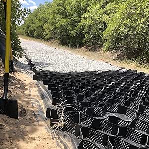 Amazon.co.jp: Mesh Pavement Stabilizer, 2" Geocell Grid, Expandable ...