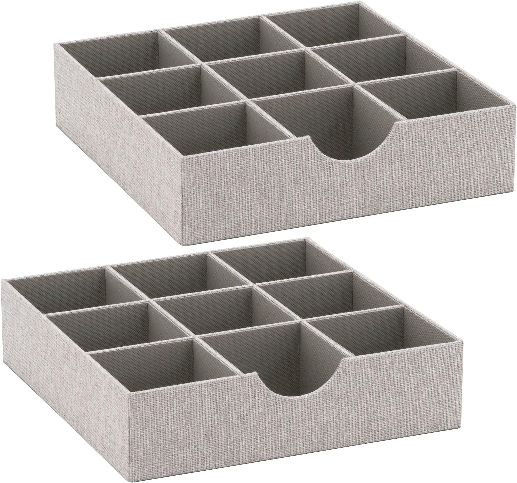 Amazon.com: Household Essentials Narrow Organizer Tray 2 Pack, Gray ...