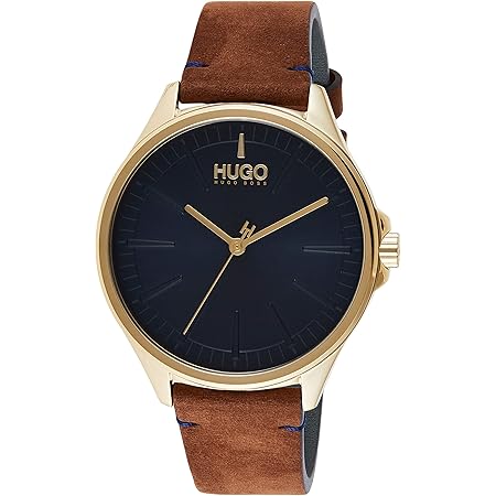 BOSS Watches Men's Analogue Quartz Watch with Leather Strap 1513400 ...