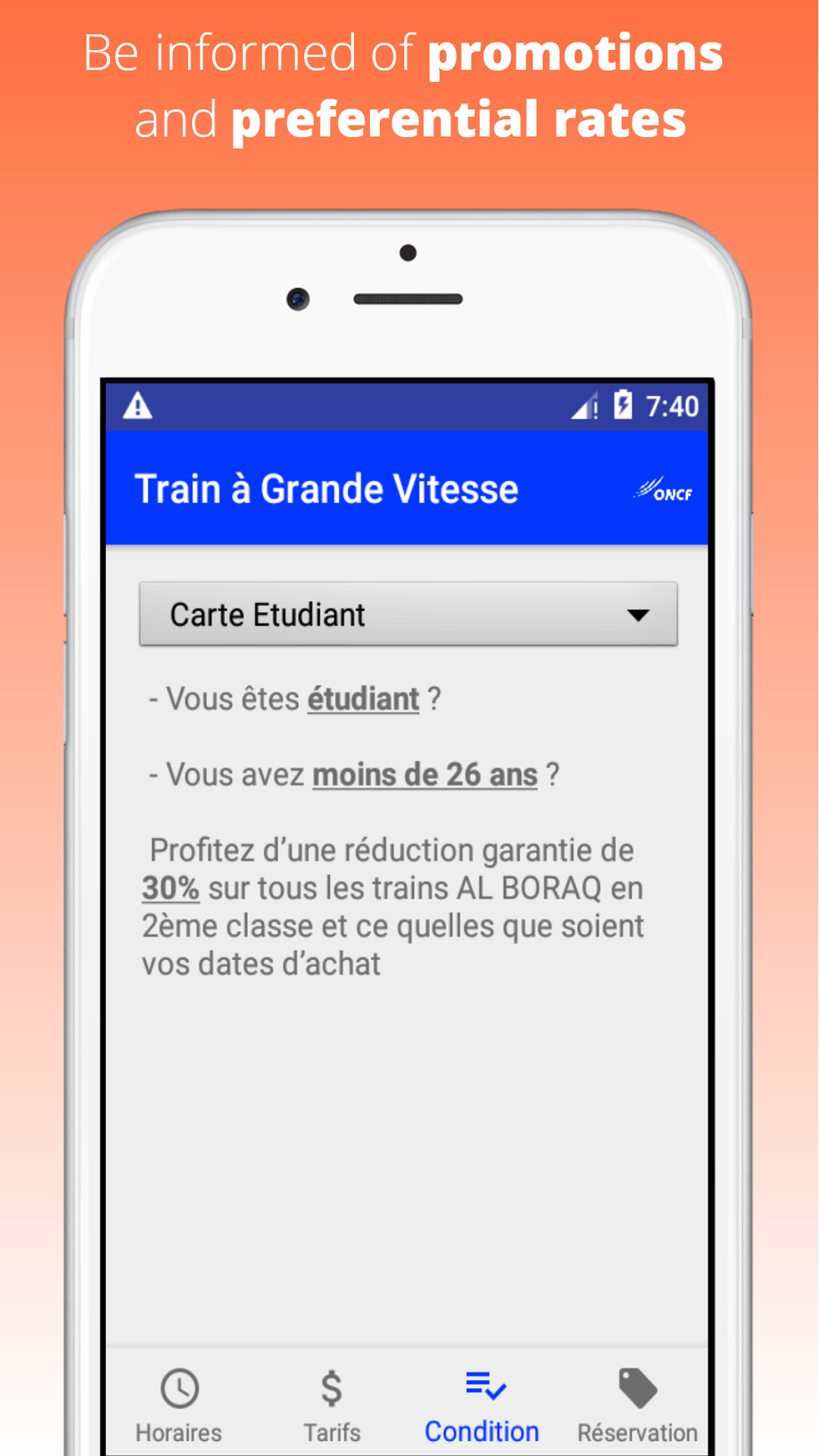 ONCF: TGV Morocco (schedules, prices, online booking...) - App on ...