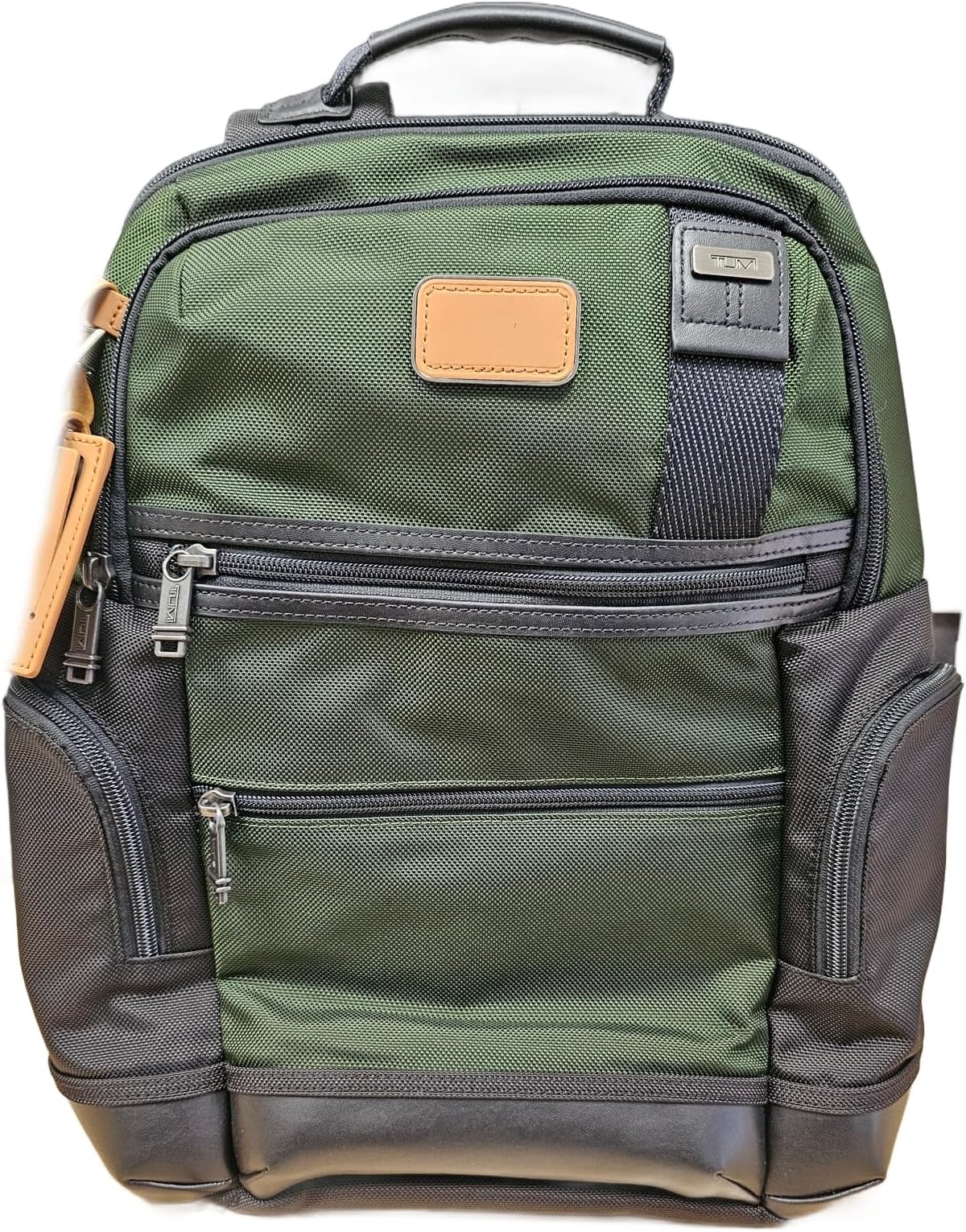 Amazon.com: TUMI 111790 Parrish Black/Green With Gunmetal Hardware ...
