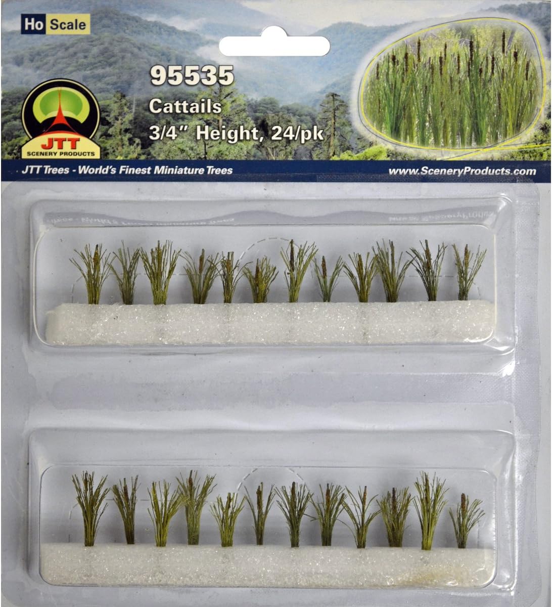 Amazon.com: JTT Scenery Products Gardening Plants Cattails HO Scale ...